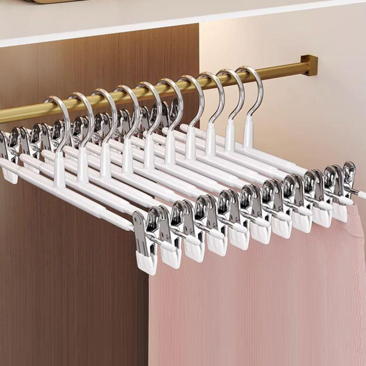 10pcs Metal Trouser Hanger Pants Rack Clip Multi-purpose Skirt Racks ...