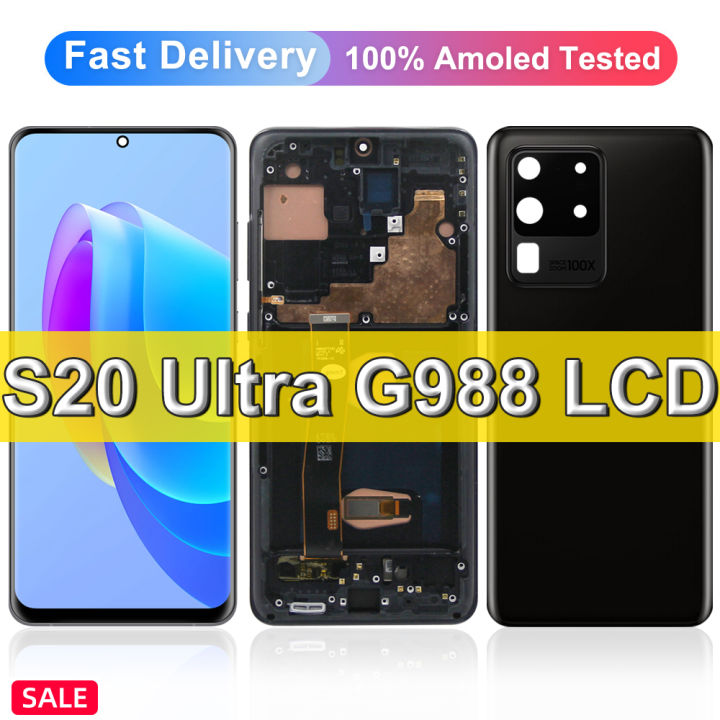 S20 Ultra Super Amoled Screen for Samsung Galaxy S20 Ultra 5G LCD ...