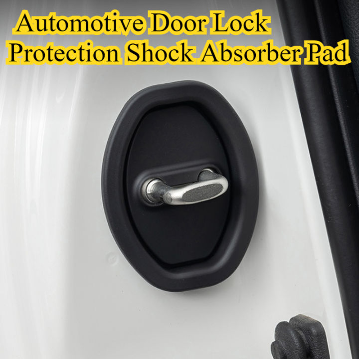 4pcs/set Lock Protector Silicone Door Shock Absorber Pad Flexible For ...