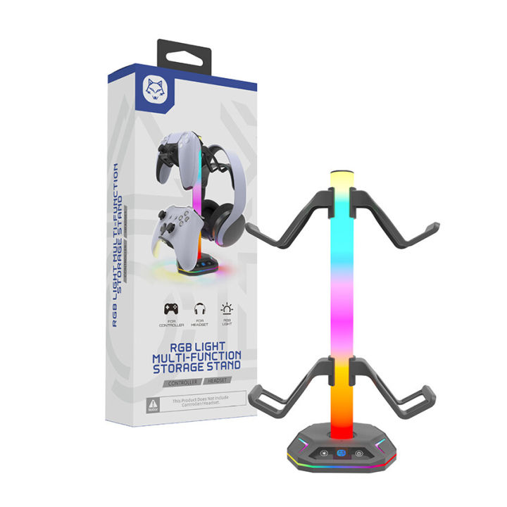 Desktop Ambient Lighting Headphone Controller Storage Stand RGB Dazzle ...