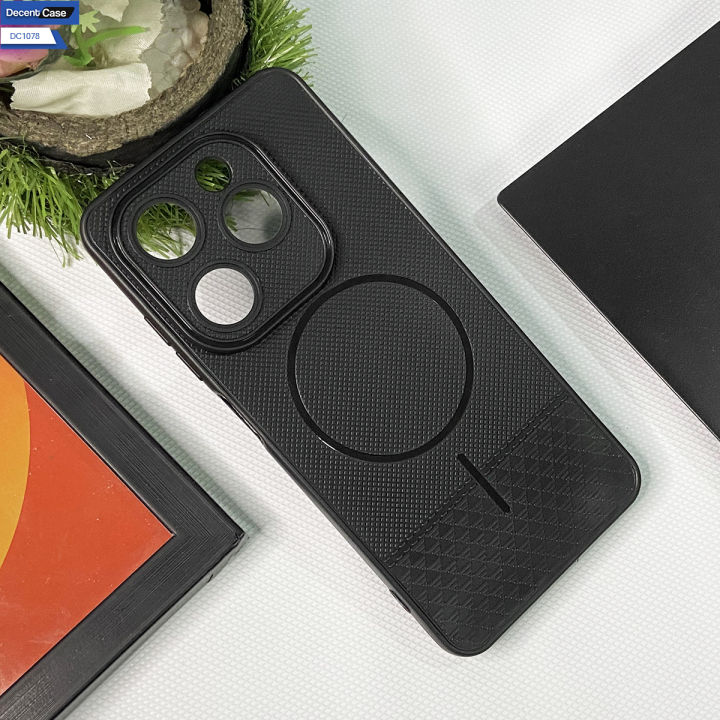 Infinix Smart 8 Pro Cover - Black - New Premium Textured Case leather ...