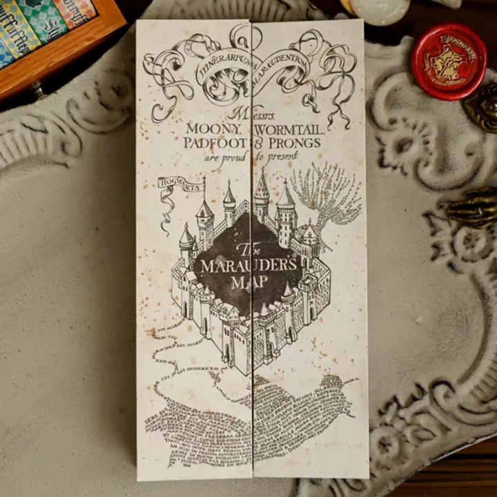 Genuine Harry Potter World Of Magic Marauder'S Map Hogwarts Theme High ...