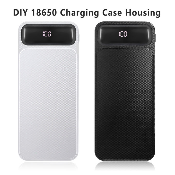 Battery Bank Case Portable DIY 8x18650 Power Bank Box with 2 USB Output ...