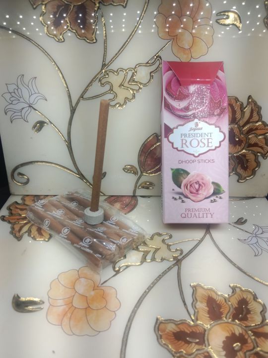Jayant President Rose Premium Aromatic Dhoop Sticks Agarbatti | | Daraz ...