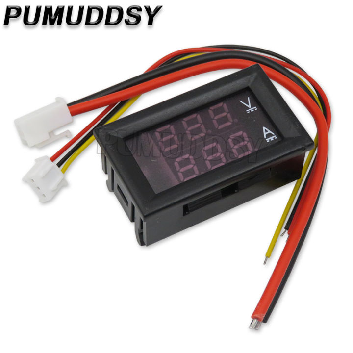 DC 0-100V 1A 10A 50A 100A 0.28" Digital Voltmeter Ammeter Dual Display Voltage Detector Current ...