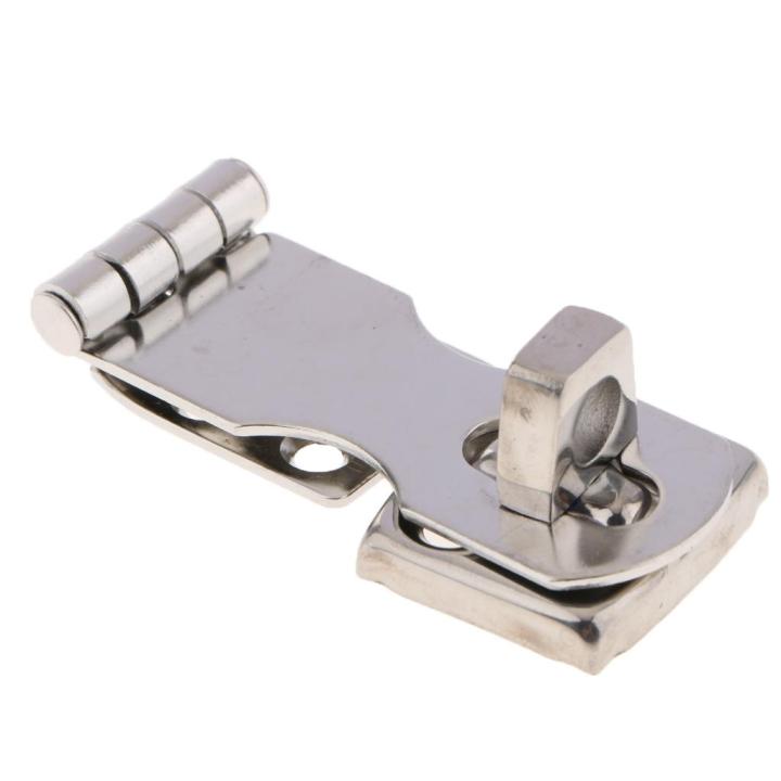 Marine 304 Stainless Steel Padlock Hasp Door Clasp Gate Lock Latch ...