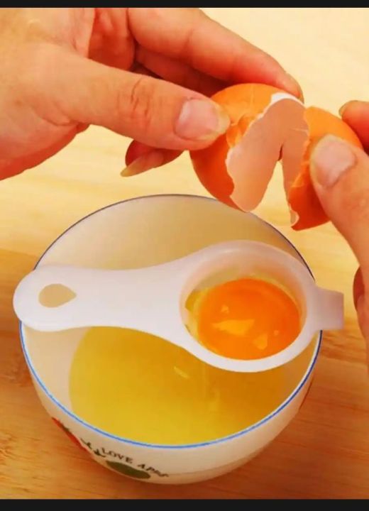 A pack of 2 Egg Separater tool-egg separater yolk white separater ...