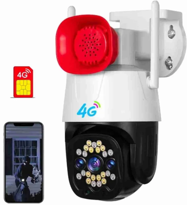 4G SIM dual lense camera colour megapixel home security camera | Daraz.pk