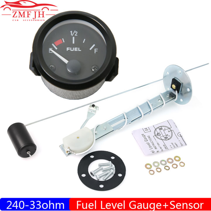Universal 2" 52mm Fuel Level Gauge Auto Car Meter Fuel Float Sensor 240 ...
