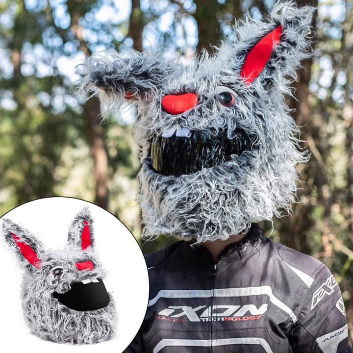 Helmet Protection Headgear Cover Cartoon Fluffy Plush Set For ...