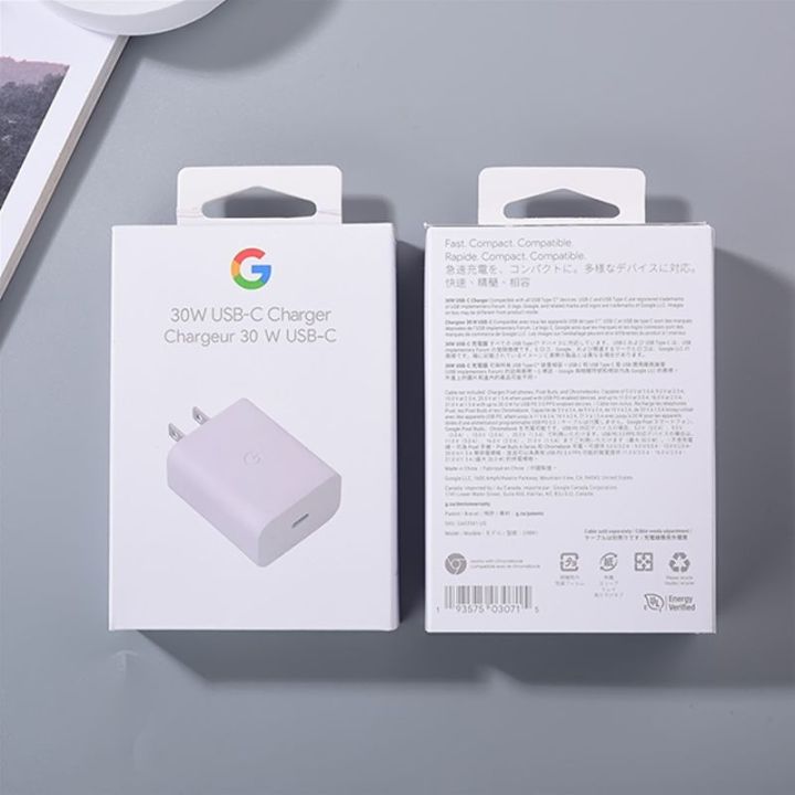 Official Google 30W USB-C Fast Charger - Type-C Adapter, Quick Charging ...