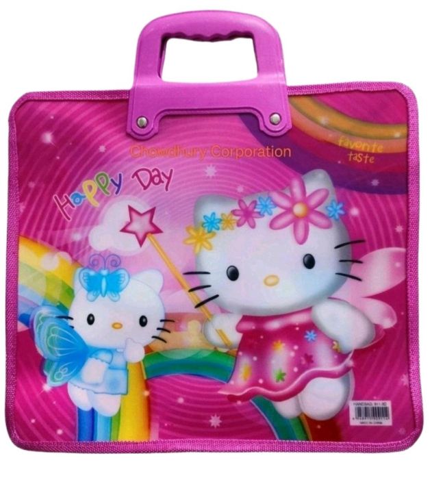 Awesome 3D Barbie Cartoon Handle Documents Carrier Exam File Bag ...