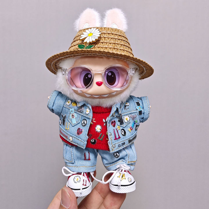 High-quality for Labubu Kids' Clothing 15cm - 17cm Western Denim ...