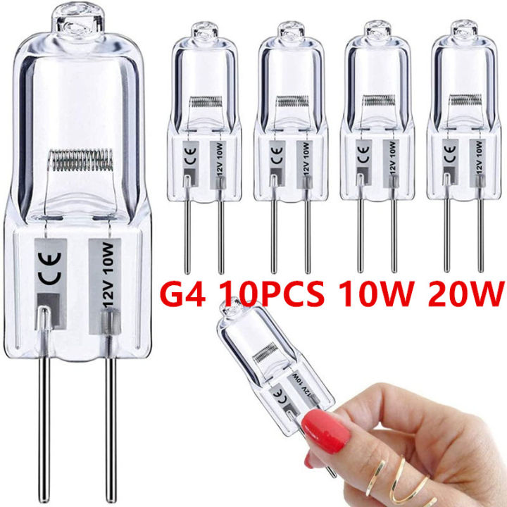 10PCS G4 12V10W 20W Eco Halogen Light Bulbs Capsule LED Lamp Bulbs Inserted Beads Crystal Lamp ...