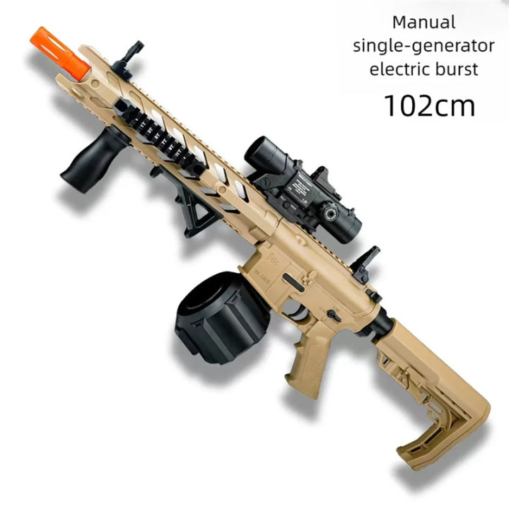 M4 Assault Rifle Toys Gun Electric Manual loading High Speed Continuous ...