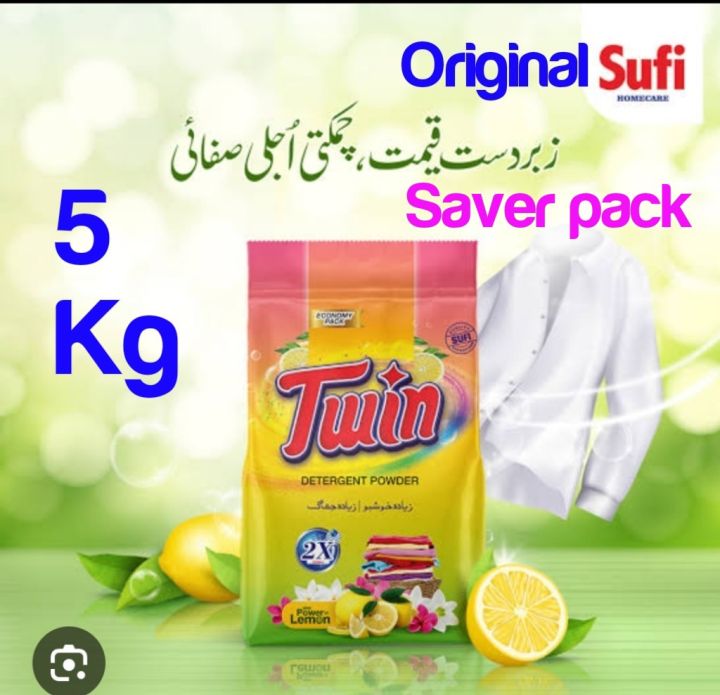 Sufi Twin Detergent Powder - 5Kg Economy Pack .Surf Sufi Twin Detergent ...