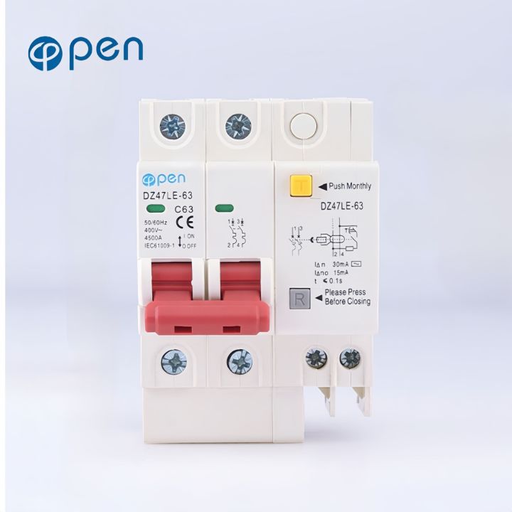 RCBO Residual Current Circuit Breaker With Over Current And Leakage ...