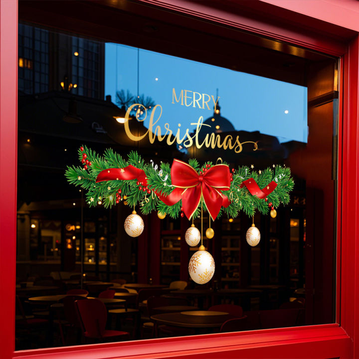 1 Piece 45Cm*60Cm Christmas Window Sticker, Christmas Sticker ...