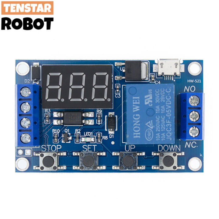 6-30V Relay Module Switch Trigger Time Delay Circuit Timer Cycle ...