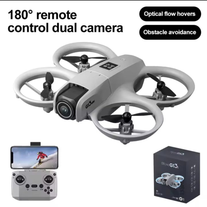 Gt3 Professional Mini Optical Flow Localization RC Drones 6k HD Dual ...
