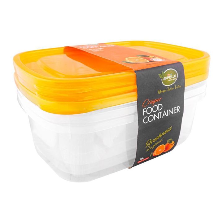pack of 3 ( 2.5 liter )food storage box set high quality plastic ...