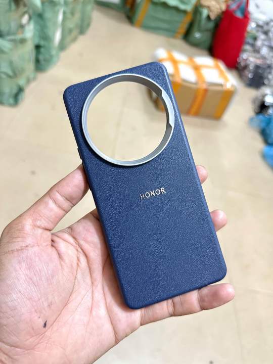 Honor X9B slim protective soft back cover With leather texture | Daraz ...