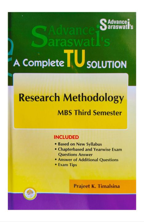 Advance Saraswati's Research Methodology (English Medium) - A Complete ...