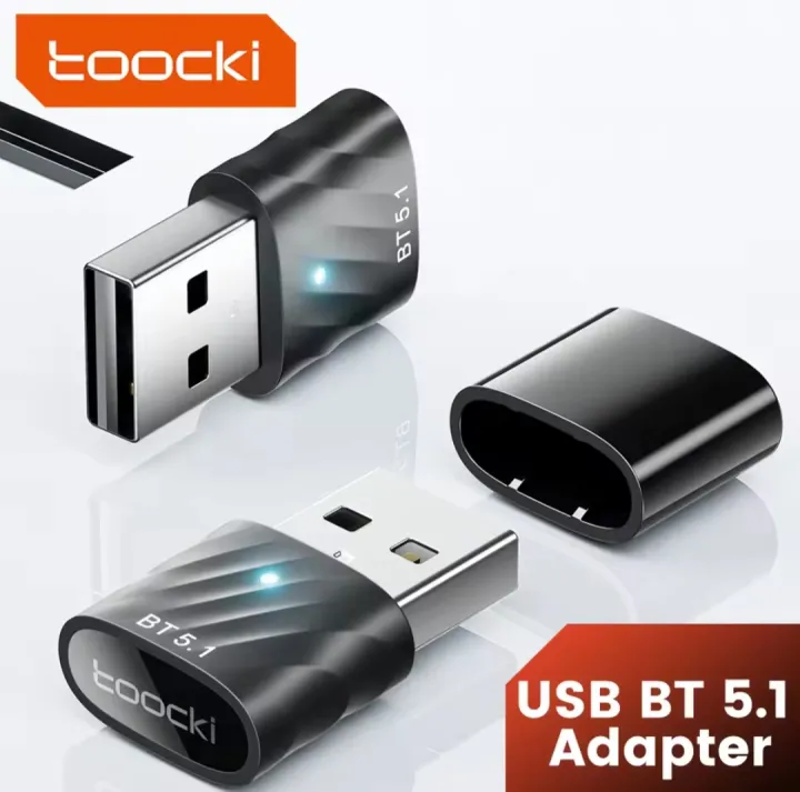 Toocki USB Bluetooth Adapter Bluetooth 5.1 Wireless BT Receiver ...