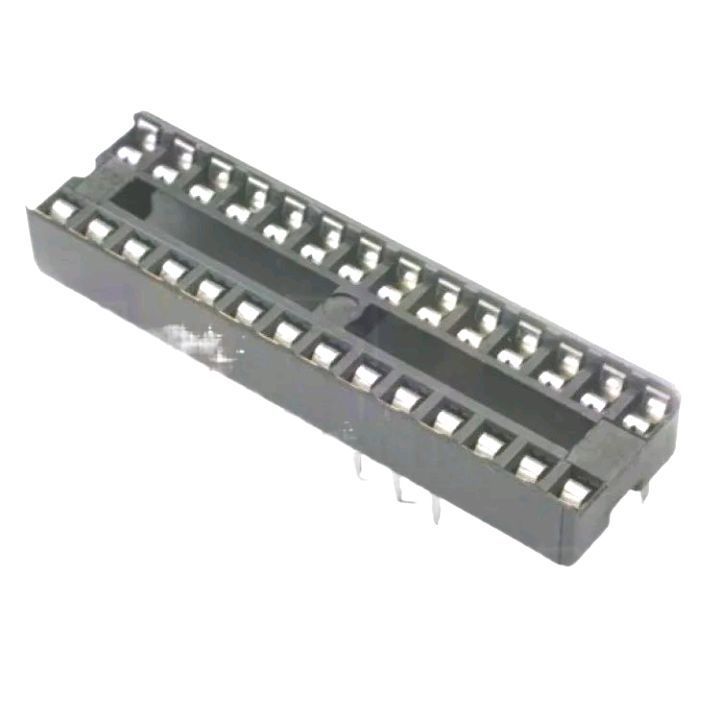 5Pcs 28 Pin IC Base 28 Pin PCB Mount Low Cost IC Socket DIL DIP IC ...