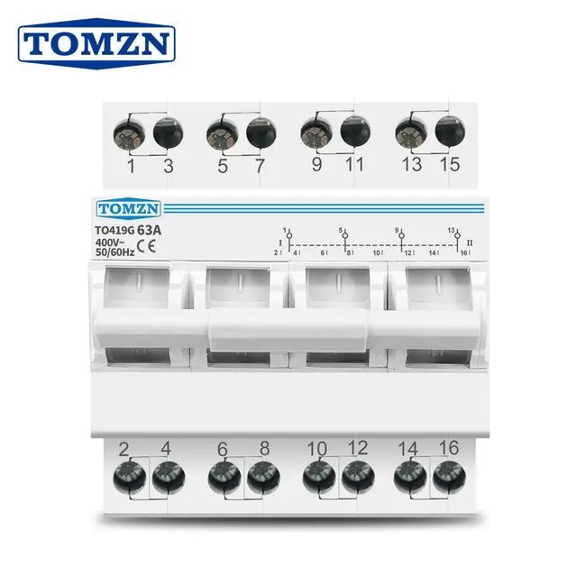 MCB type changeover 4 pole 32A \63A | Daraz.pk