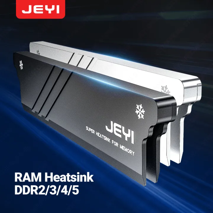 JEYI RAM Heatsink Cooler with Thermal Pads for DDR2 DDR3 DDR4 DDR5 - PC ...