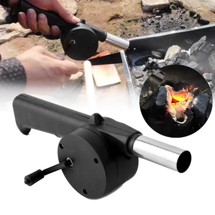 Camping Barbecue Fan Portable Hand-Operated Blower Efficient Fire ...