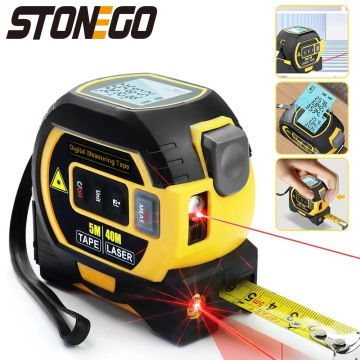 STONEGO 3 in 1 40m/60m Laser Rangefinder High Precision Intelligent ...