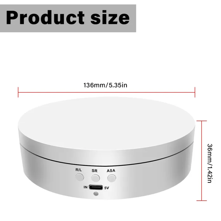 Motorised Rotating Mirror Display Stand,360 Degree Turntable, Jewellery ...