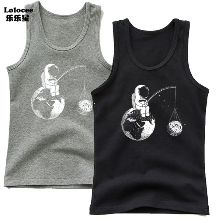 Funny Kids Singlet Boys New Summer Fashion Cartoon Astronaut Print Tank ...