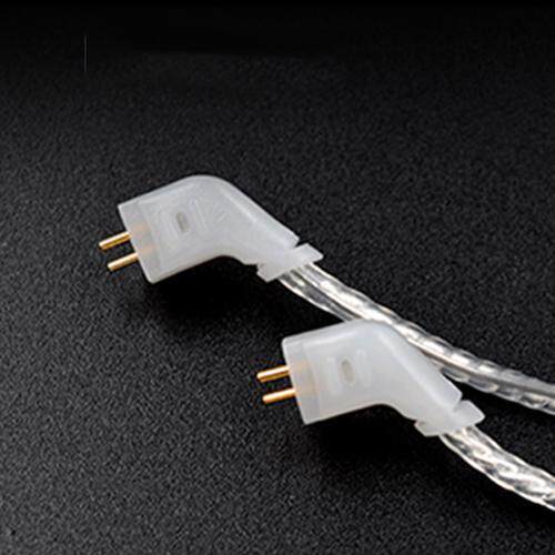 KZ 2.5 balanced silver plated braided 2 pin terminals for KZ headphones ...