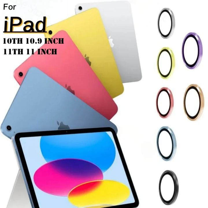 3D Tempered Glass Ring Color Lens Protector For Apple IPad 11th Gen ...