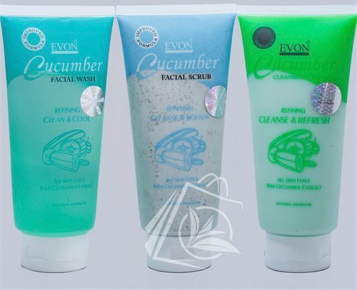 Evon cucumber face wash + cleanser and scrub set | Daraz.lk