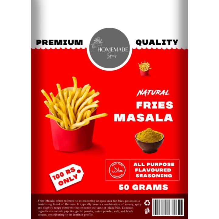 Homemade Fries Masala 50 grams | Daraz.pk