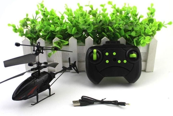 Sky King Remote Control Helicopter Toy Model Flying Mini Resistance to ...