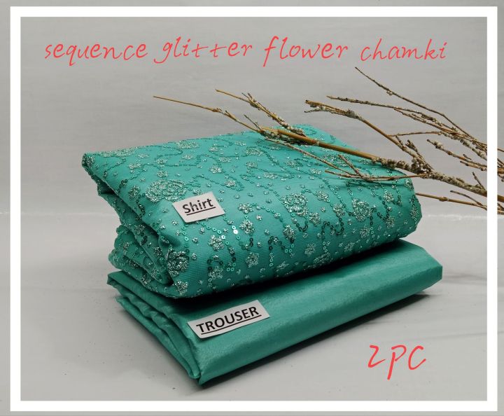 2Pc Flower Chamki Suit 2025 Collection For Women | Daraz.pk