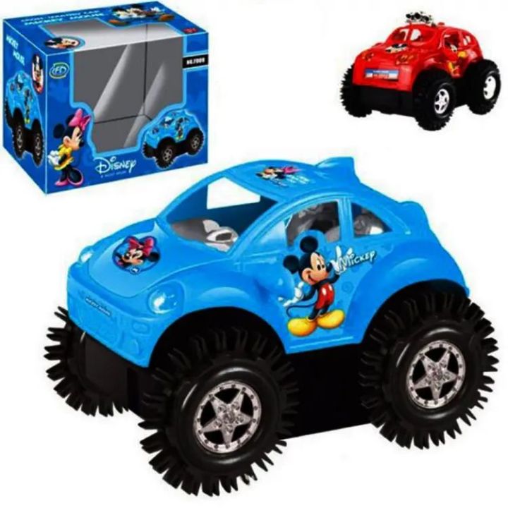 Toy Disney Mickey Mouse Rolling Car / Flip Over Car / Belti Car | Daraz.lk