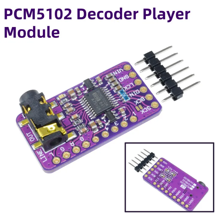 PCM5102 Interface 5V PCM5102A DAC Decoder Player Module For Raspberry ...