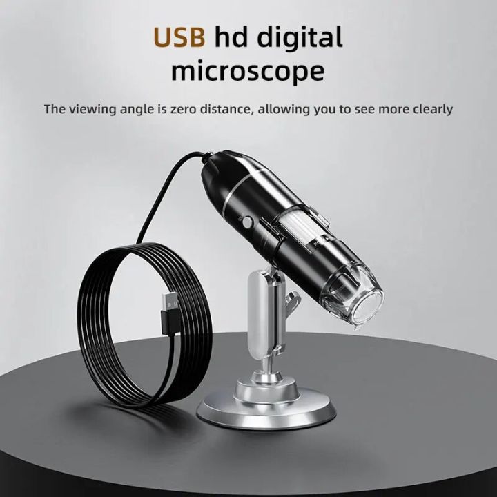 1600X Digital Microscope Camera 3in1 C Type USB Portable Electron For ...