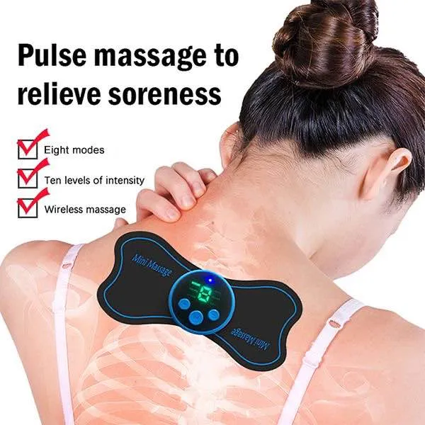 Electric Neck Massager Machine | Mini Butterfly EMS Pulse Therapy ...
