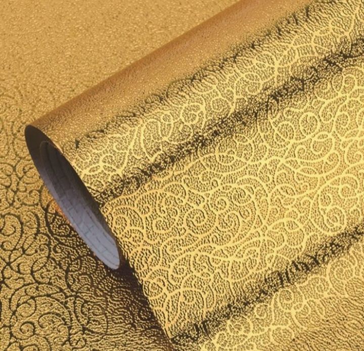 Big length Oil-proof & Waterproof golden Aluminum Foil Sheet Stickers ...