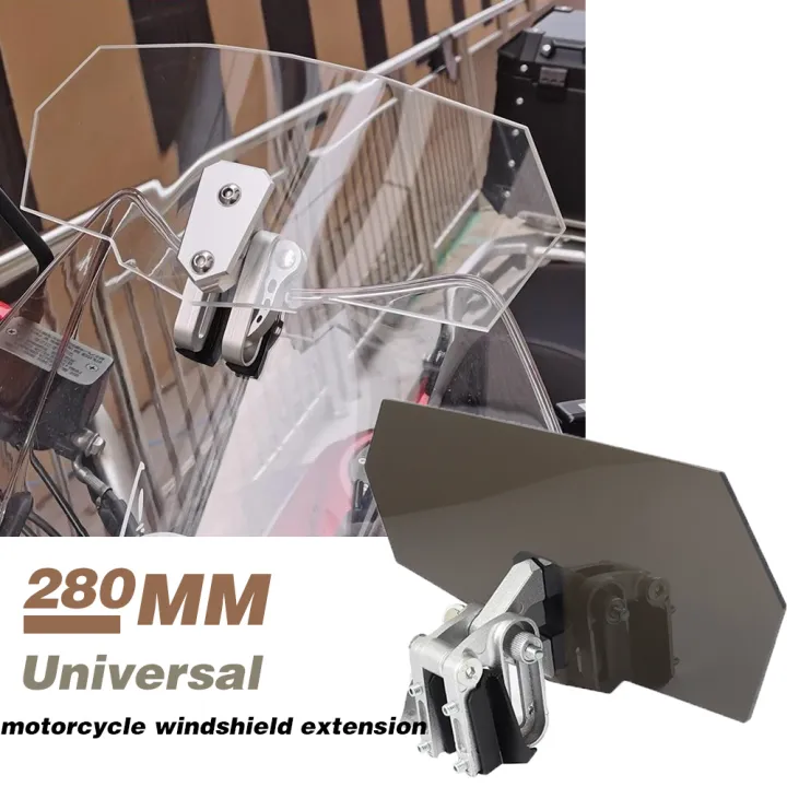 Motorcycle Universal Modified Heightened Windshield Windshield ...