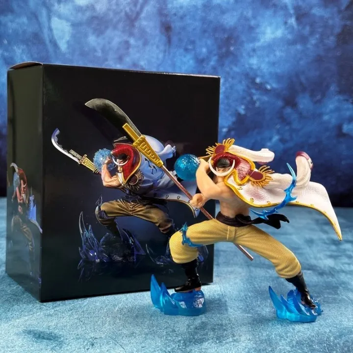 Bandai One Piece 11cm LX White Bearded One Piece Battle Pose Statue ...