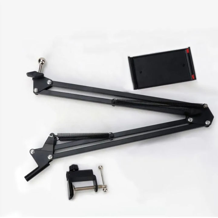 Phone holder stand iPad stand tablet clamp table clamp adjustable bed ...