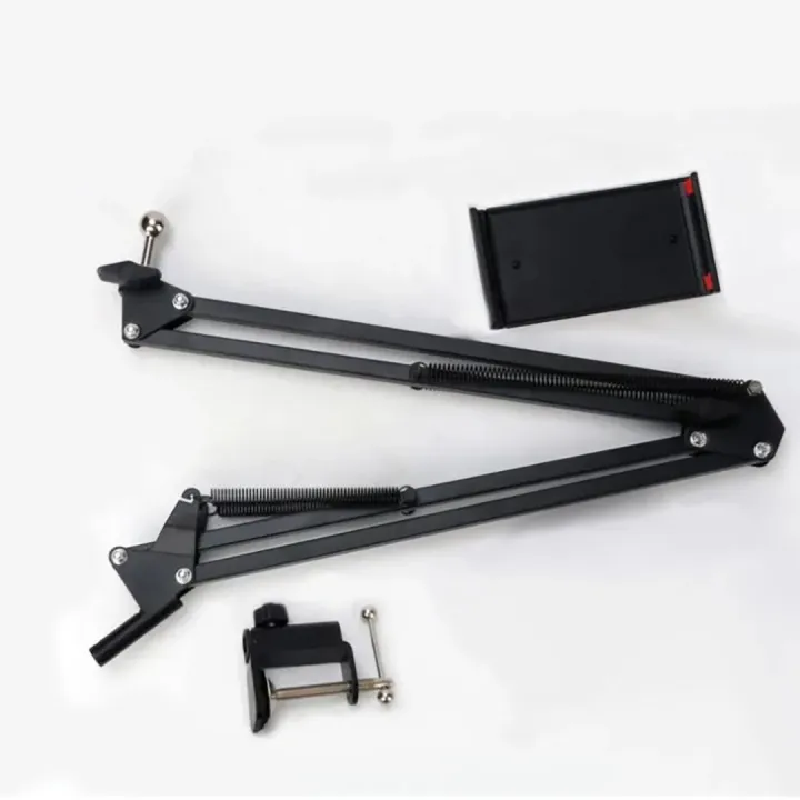 Phone holder stand iPad stand tablet clamp table clamp adjustable bed ...